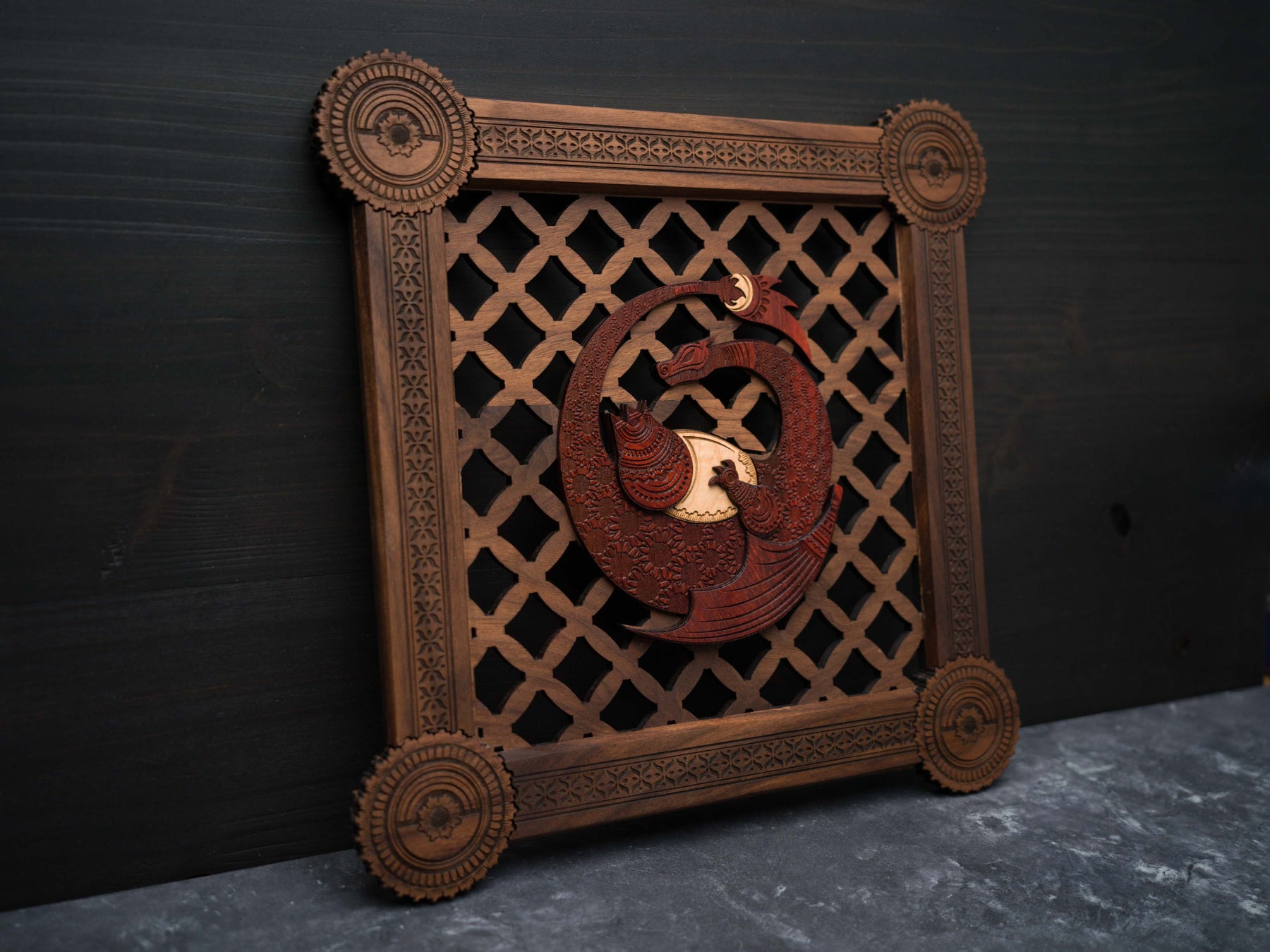 Wooden Henna / Mehndi Charizard Pokemon Print – Pigminted