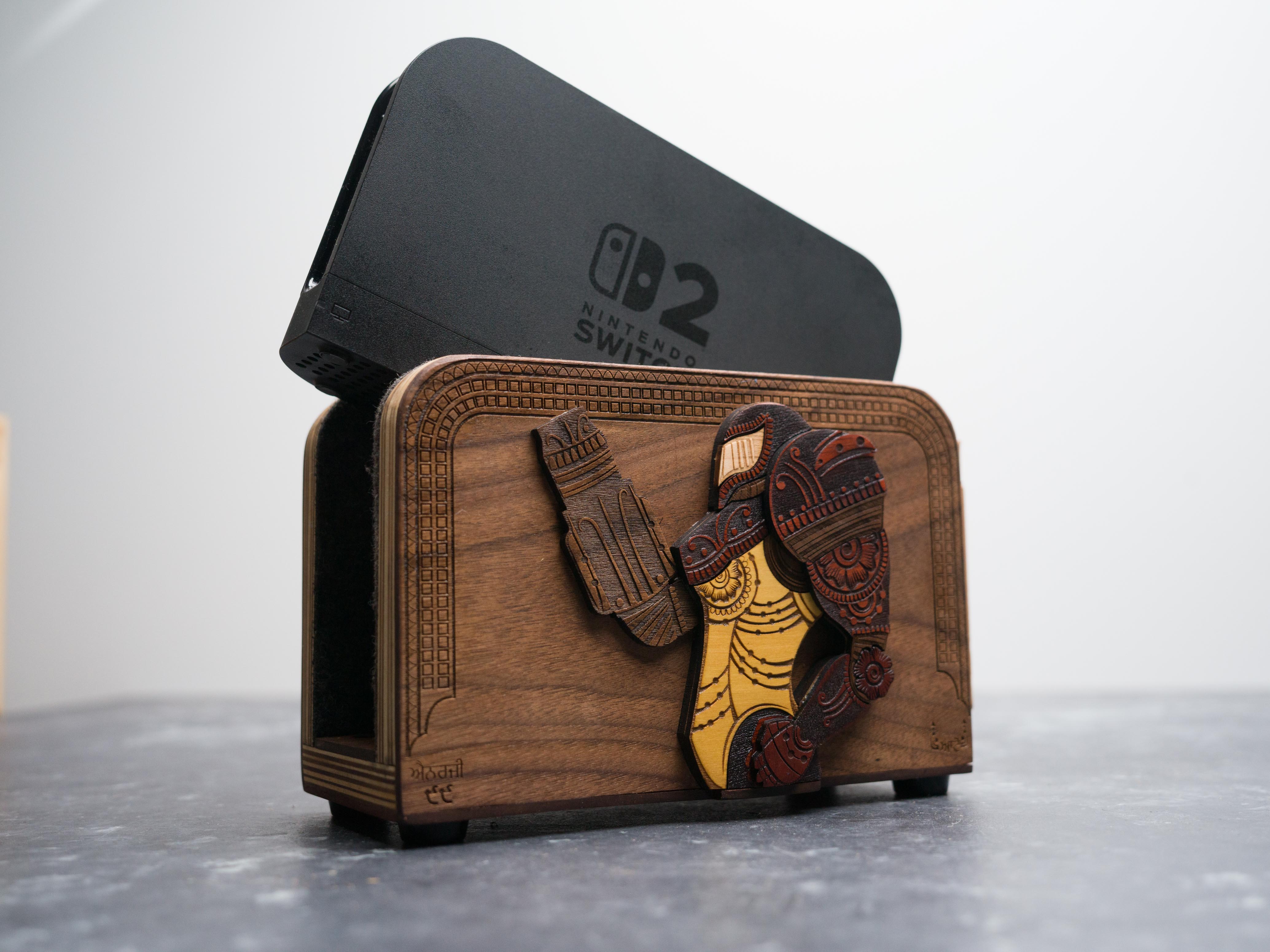 Wooden Henna / Mehndi Samus Metroid Nintendo Switch 2 Dock Sleeve ...